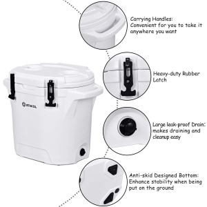 China Round Cooler Bucket Ice Chest Cooler Box Hard Coolers Fabricantes ...